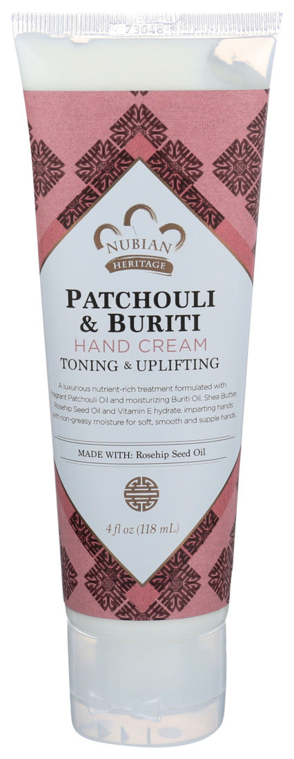 Nubian Heritage, Patchouli & Buriti Hand Cream 4 Fl Oz – Christopher's ...