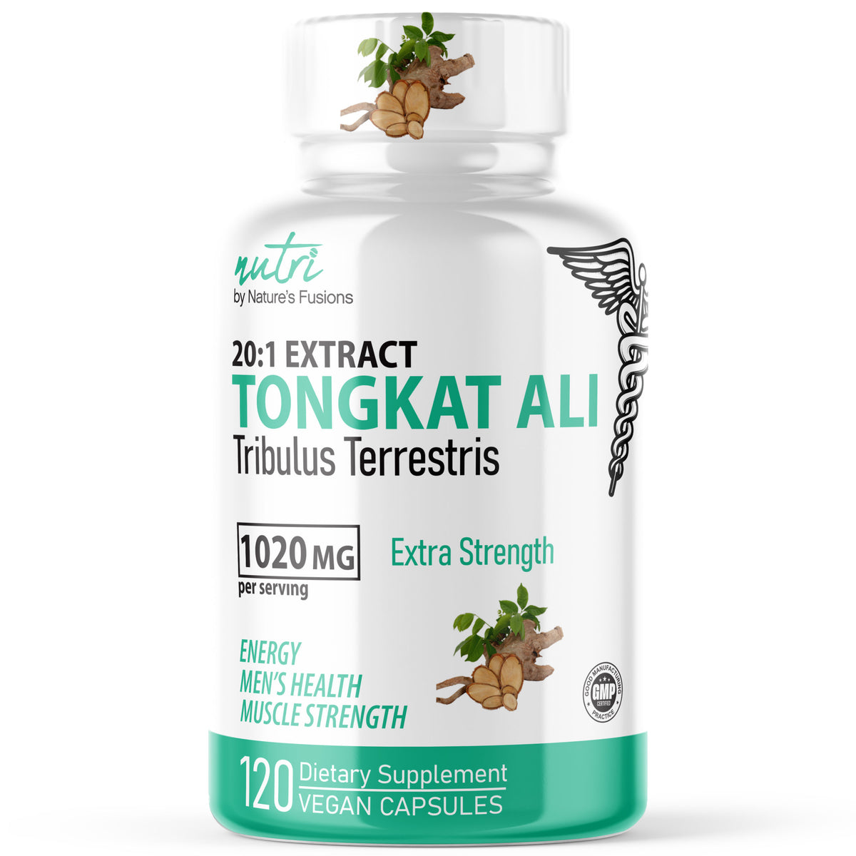 Tongkat Ali 1020 mg Extra Strength – 120 Count – Christopher's Herb Shop
