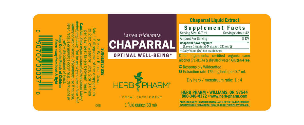 Herb Pharm® Chaparral - 1 oz – Christopher's Herb Shop
