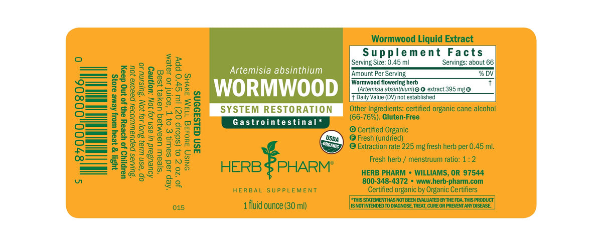Herb Pharm® Wormwood - 1 oz – Christopher's Herb Shop