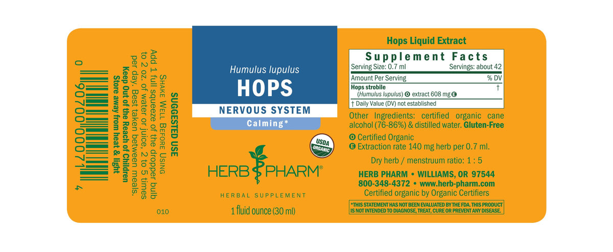 Herb Pharm® Hops - 1 oz – Christopher's Herb Shop